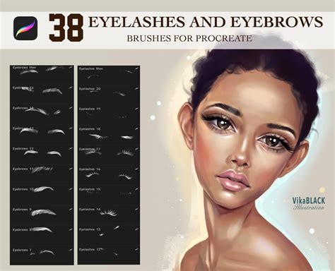 Eyelashes Brushes For Procreate Free And Premium Brushwarriors