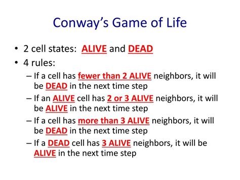 Ppt Parallelization Conways Game Of Life Powerpoint Presentation