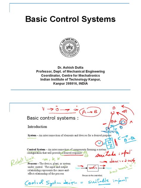 Basic Control Systems Pdf