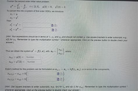 Solved Cosider the second order initial value problem y y te | Chegg.com