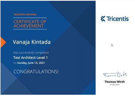 Vanaja K On Linkedin Architect Tricentis Testautomation Tricentisambassadorprogram