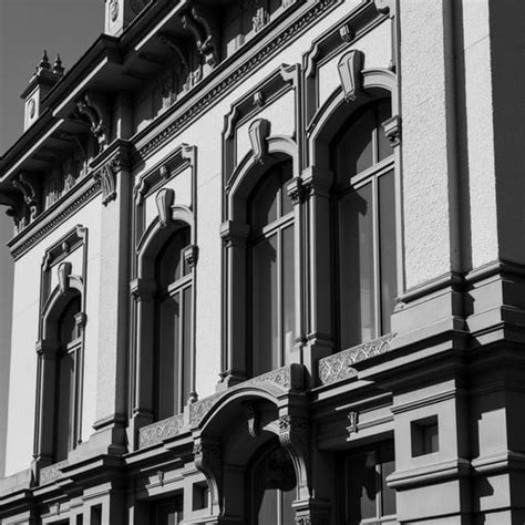 Free Classical Facade Shadows Image Architecture Facade Monochrome