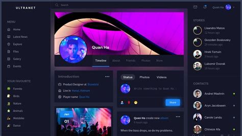 Codepen Home Responsive Social Platform Ui