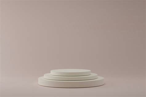 파스텔 배경에 밝은 원형 연단의 3d 렌더링 둥근 받침대가 있는 추상적인 배경 제품을 보여주기 위한 빈 무대 사진 Unsplash의 개념 이미지