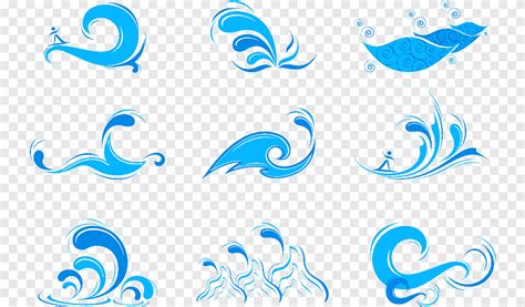 ภาพประกอบคลื่นน้ำ การกระจายของคลื่นลม วัสดุคลื่นหยดน้ำสีฟ้า น้ำ สีฟ้า Png Pngegg
