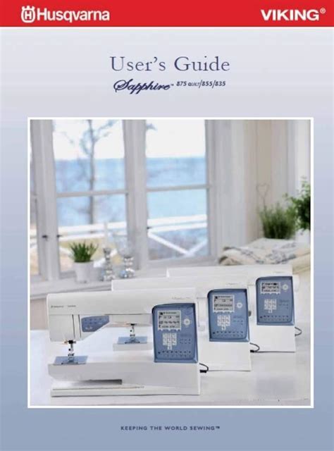 Husqvarna Viking Sapphire Sewing Machine User Guide Pdf Download Etsy