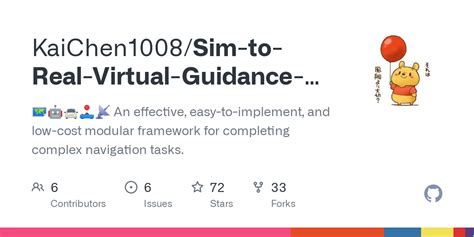 GitHub KaiChen Sim To Real Virtual Guidance For Robot Navigation An Effective Easy