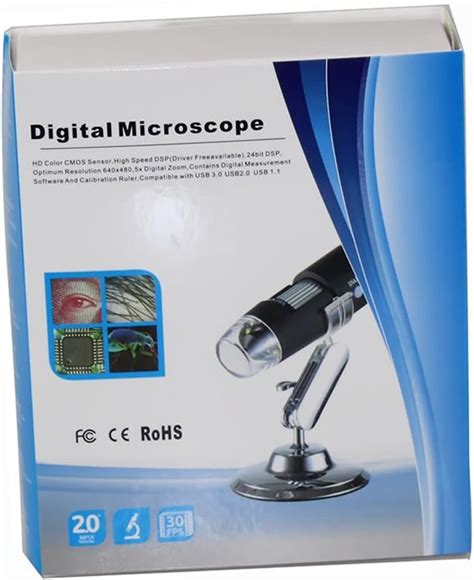 Microscope Accessories Kit Mega Pixels 1000x 8 Led Digital Microscope Usb 2 0 Camera Microscopio