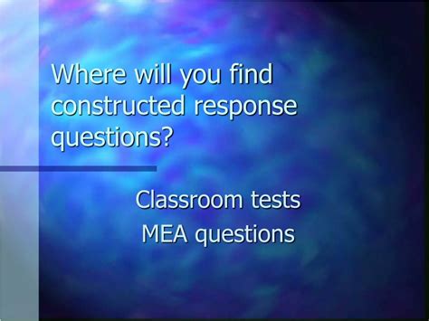 Ppt How To Write Constructed Response Answers… Powerpoint Presentation Id 577788