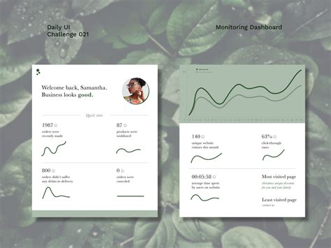 Daily UI 21 Monitoring Dashboard by Sérgio Pires on Dribbble