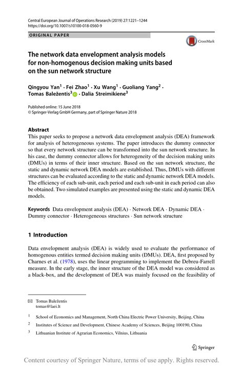 The Network Data Envelopment Analysis Models For Non Homogenous Decision Making Units Based On