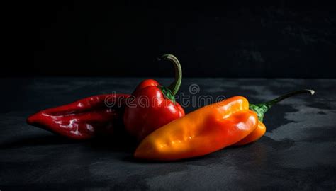 Organic Vegetable Spice Adds Heat To Meal Generated By Ai Stock Illustration Illustration Of