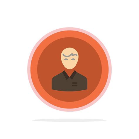 Avatar Business Human Man Person Profile User Abstract Circle Background Flat Color Icon