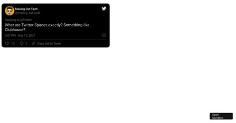 vue tweet embed demo forked codesandbox