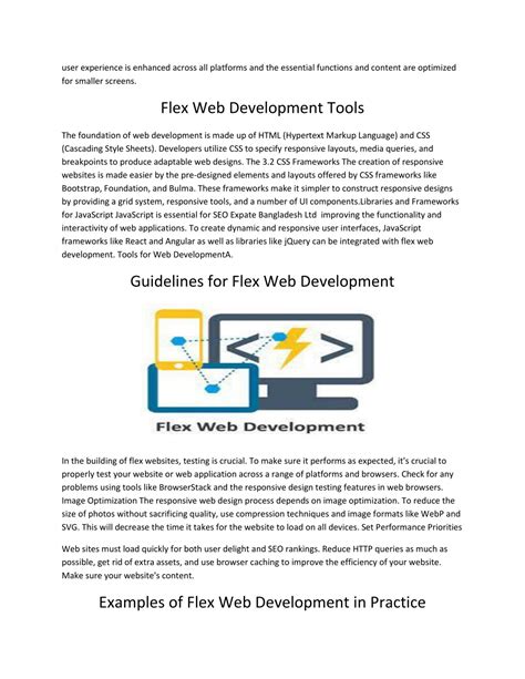 ppt flex your skills a deep dive into web development with flex