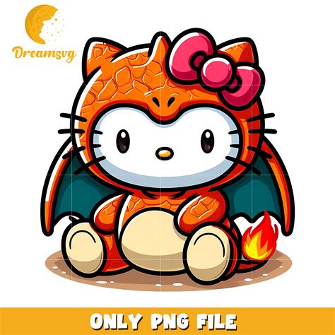 Hello Kitty Dragon Png Cute Cartoon Dreamsvg Store
