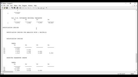 Exploratory Factor Analysis Efa In Mplus For Beginners Youtube