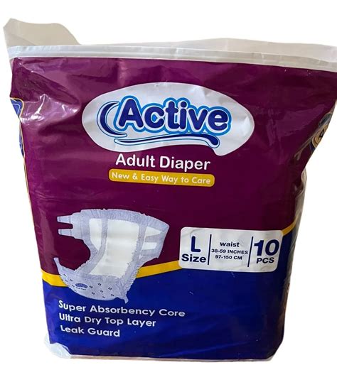 Active Adult Diapers 10pc Dawaaiwala