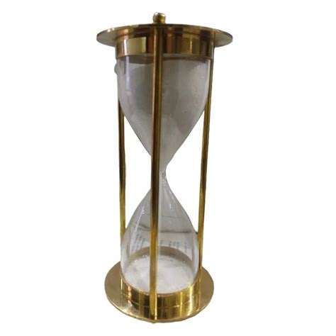 1 Hours Golden Brass Sand Timer Sizedimension 6inch H At Rs 350