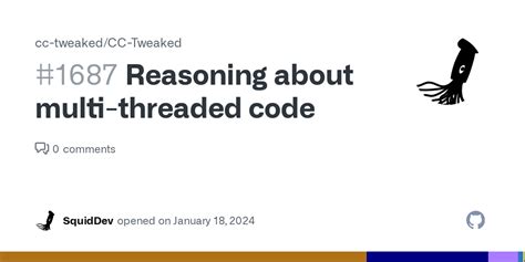 reasoning about multi threaded code · issue 1687 · cc tweaked cc