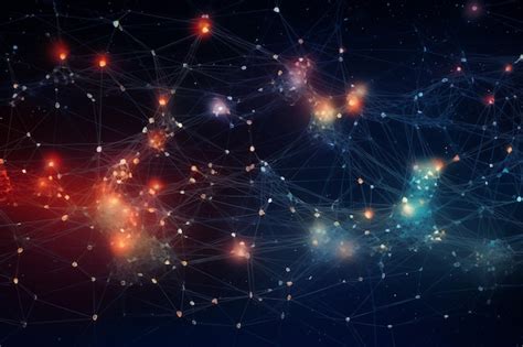 Premium Photo Abstract Polygonal Space Low Poly Dark Background With Connecting Dots And Lines