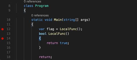 Breakpoint Behaviours Odd For Local Function Issue Dotnet Vscode Csharp GitHub