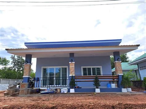 แบบบ้านสวยทรงโมเดิร์น ขนาด 2 ห้องนอน 1 ห้องน้ำ 1 ห้องรับแขก