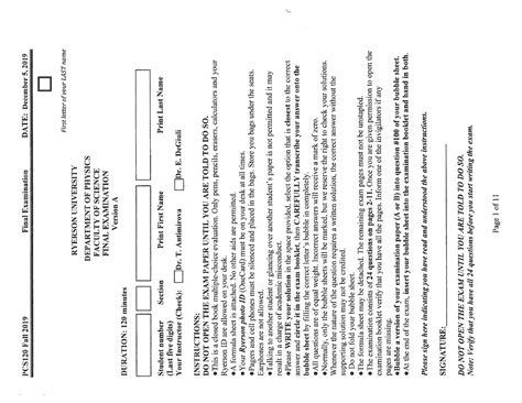 PCS120 F2019 Final Exam Problems Solutions Pages Deleted Studocu