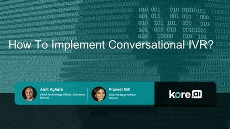 How To Implement Conversational Ivr Pdf Internet Computing