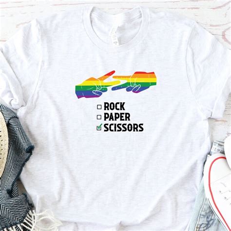Lesbian Rock Paper Scissors Etsy