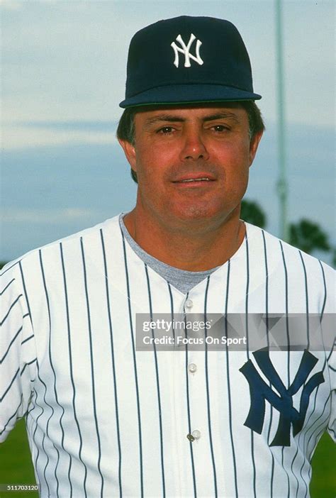 Manager Lou Piniella Of The New York Yankees Smiles For The Camera