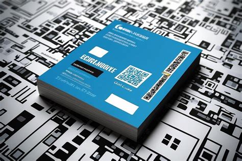 Premium Photo Interactive Business Card Qr Code Integration