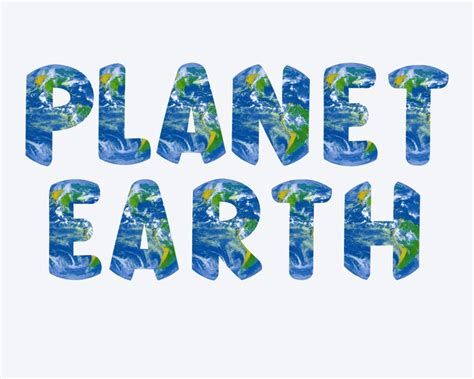 Planet Earth Alphabet Clipart Planet Earth Letters Earth Day Lettering