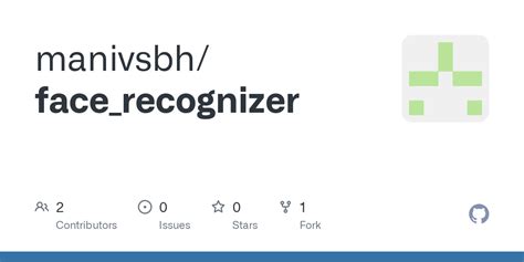 Github Manivsbh Face Recognizer