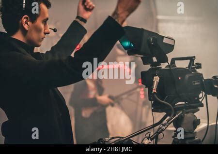 Behind The Scene Multiple Camera Setup Cameraman Shooting The Film