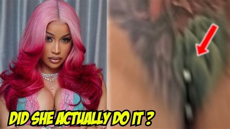 Cardi B Reveals She Has A New Butt Crack Piercing Youtube