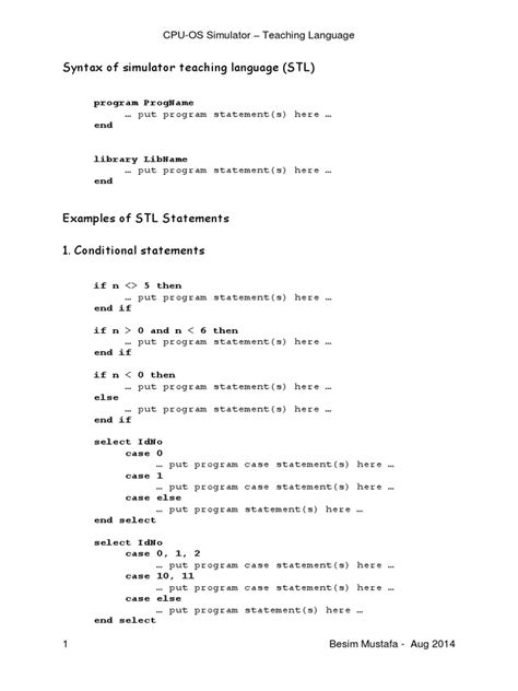 Referensi Untu Yasmin Cpu Os Simulator Pdf Control Flow String