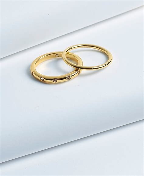 Demi Fine Crystal Stacking Ring Set Madewell
