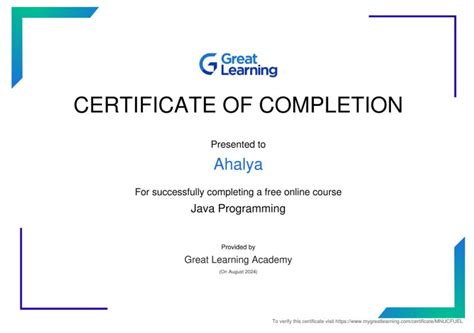Ahalya Saravanan On Linkedin Javaprogramming Continuouslearning Greatlearning Techskills