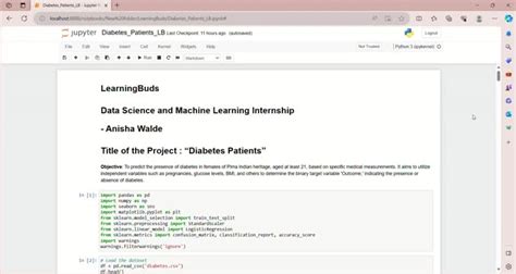 [video] data science and machine learning internship at learning buds
