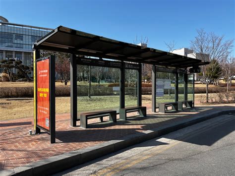 인천교통공사 버스정류장 의자 친환경 교체