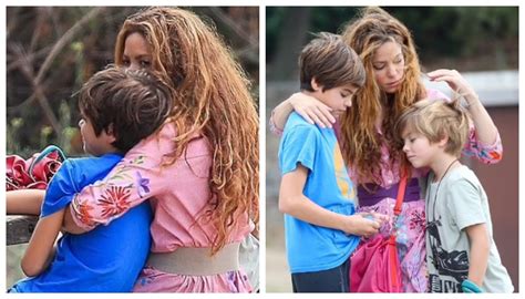 Shakira Appears Heartbroken In New Pictures With Her Sons