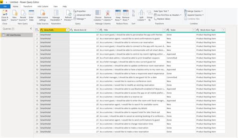 using powerbi s inbuilt azure devops connector to get data