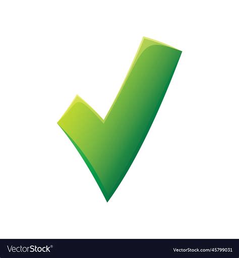 Game Ui Asset Gaming User Interface Check Mark Vector Image