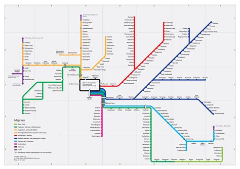 Melbourne Rail Network Pocket Map Maps By Philip Mallis
