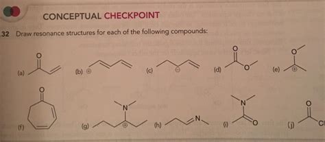 Solved Draw resonance structures for each of the following | Chegg.com