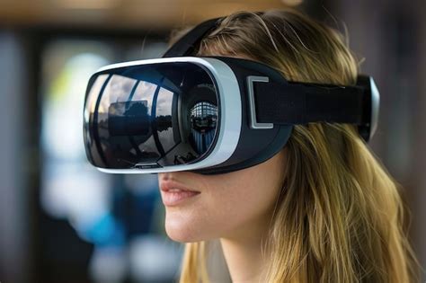 Premium Photo | Immersive experience enhancers exploring the world through virtual reality ...