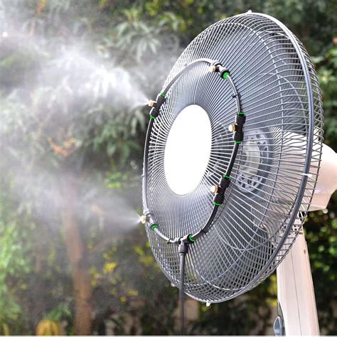 Iruizhe Outdoor Fan Mist Cooling System Kit For Patio Fan Garden Greenhouse 19 6ft 5 9m Misting