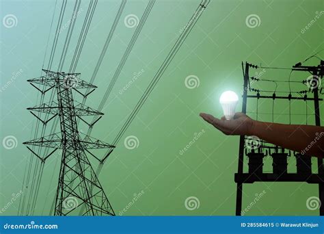 Man Holding Powerline Ethernet Adapter Light Blue Background Stock Photo CartoonDealer Com