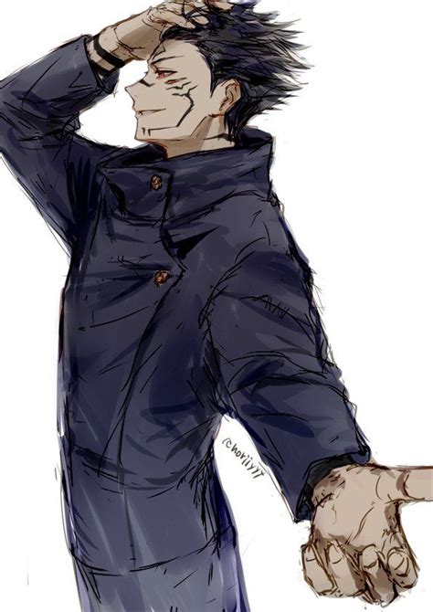 Megumi Fushiguro As Sukunas Vessel Jujutsu Handsome Anime Guys